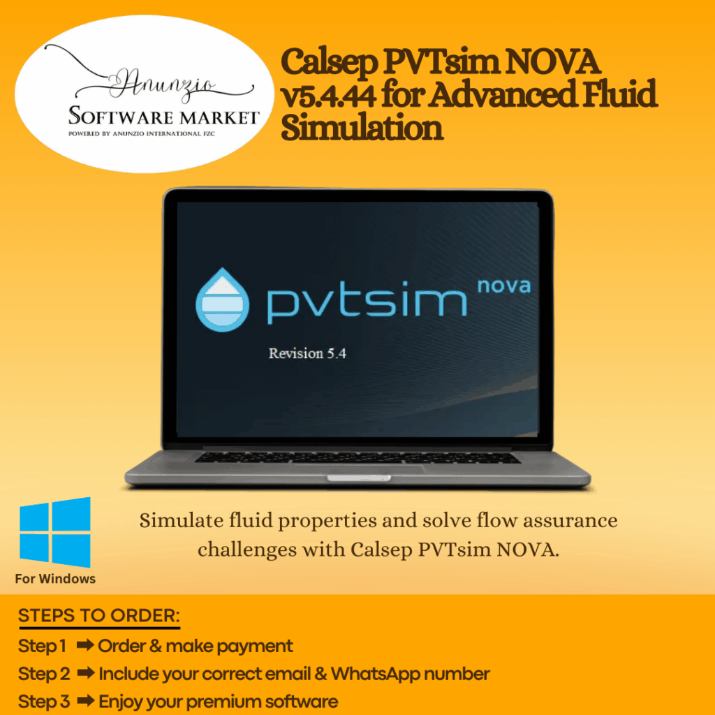 Calsep PVTsim NOVA (Updated 2025) - Fluid Simulation - Anunzio Software Market