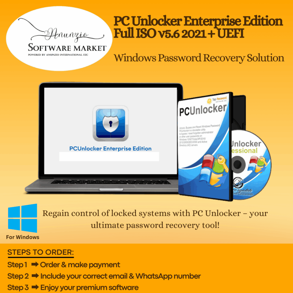 PC Unlocker Enterprise Edition Full ISO (Updated 2025) + UEFI - Anunzio ...