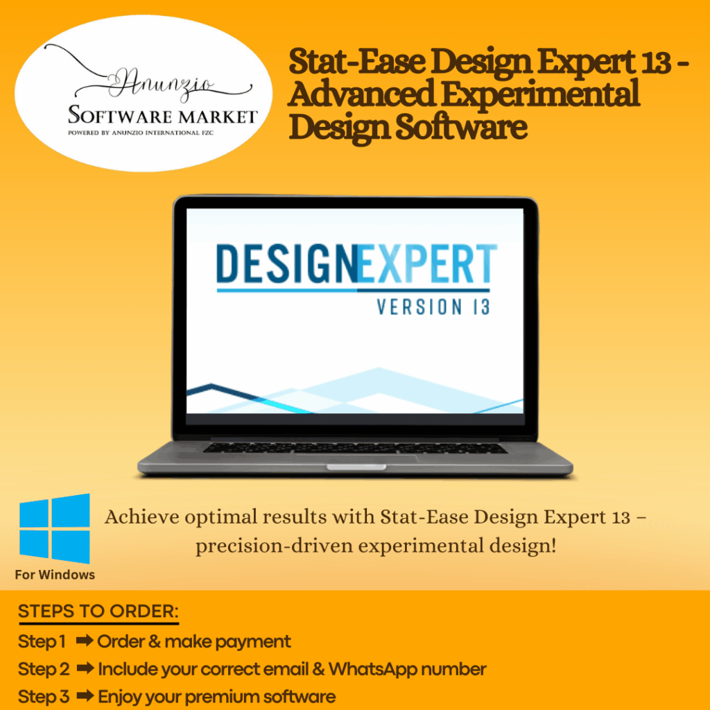 Stat-Ease Design Expert 13 (Updated 2025) - Experimental Design Software - Anunzio Software Market